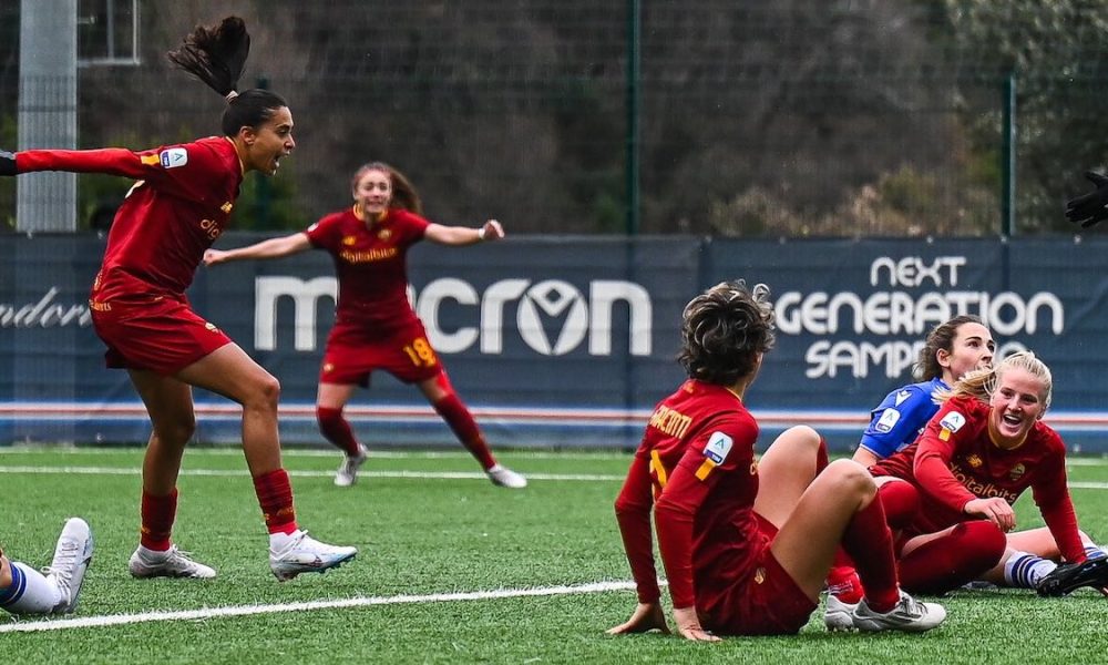 Sampdoria Women, Arcangeli sfida la Roma palla al piede - FOTO - Samp ...