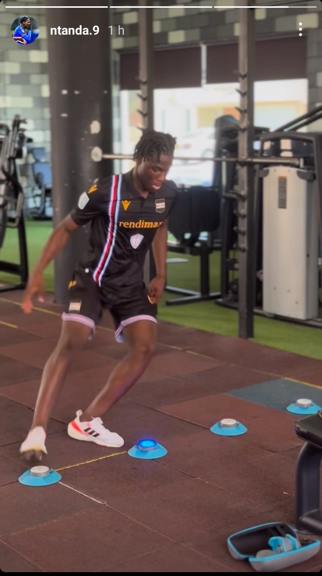 Sampdoria, il particolare allenamento di Samuel Ntanda per la rapidità ...